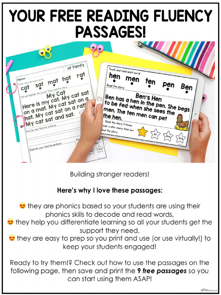 Reading Fluency Passages FREEBIE-3 | PDF