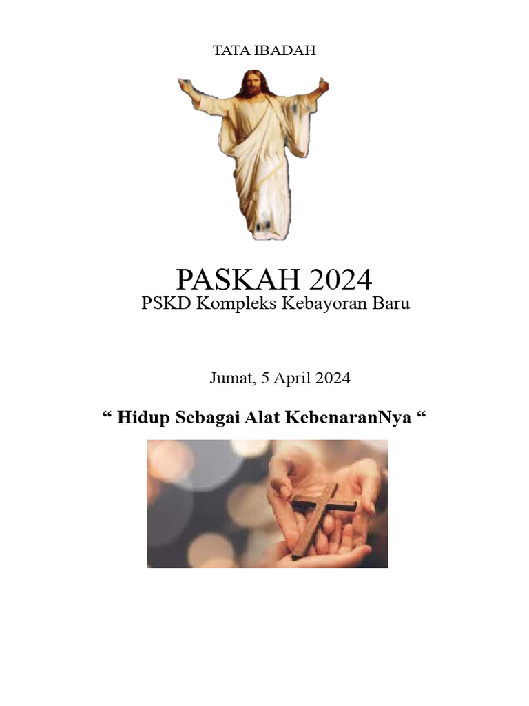 Tata Ibadah Paskah SMP Sma Keb Baru 2024 | PDF