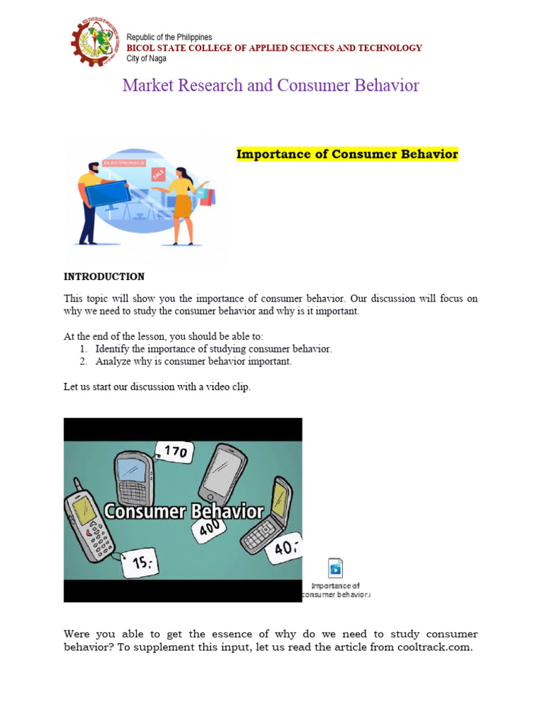 Importance of Consumer Behavior Insights | PDF | Consumer Behaviour ...