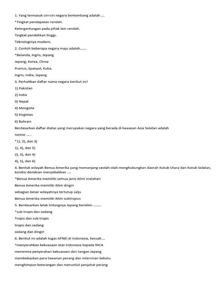 Soal ASAJ KELAS 9 | PDF