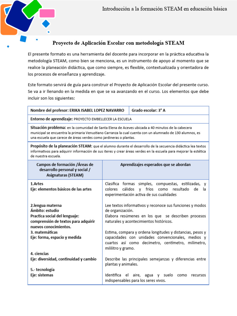 Formato para Proyecto STEM | PDF | Hipótesis | Enseñando