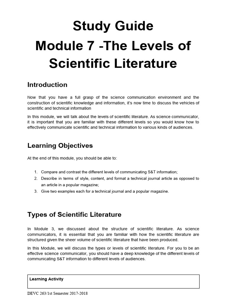 Study Guide Module Part 3 | PDF | Science | Knowledge