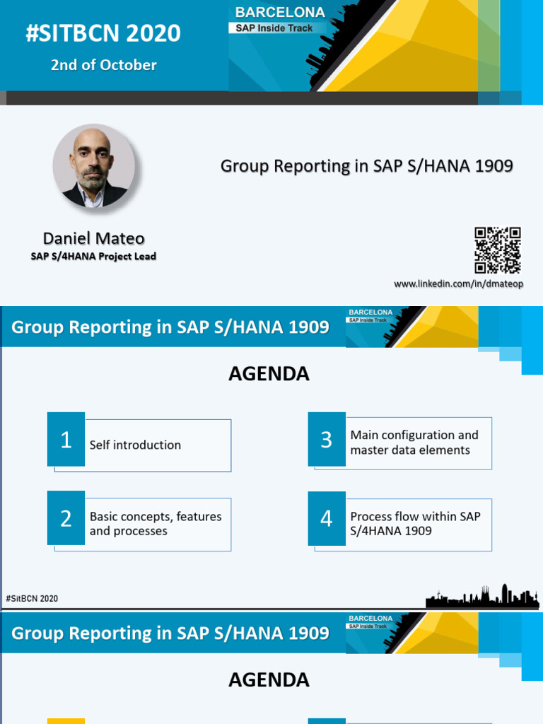 Daniel Mateo Group Reporting S4HANA 1909 | PDF | Consolidation ...
