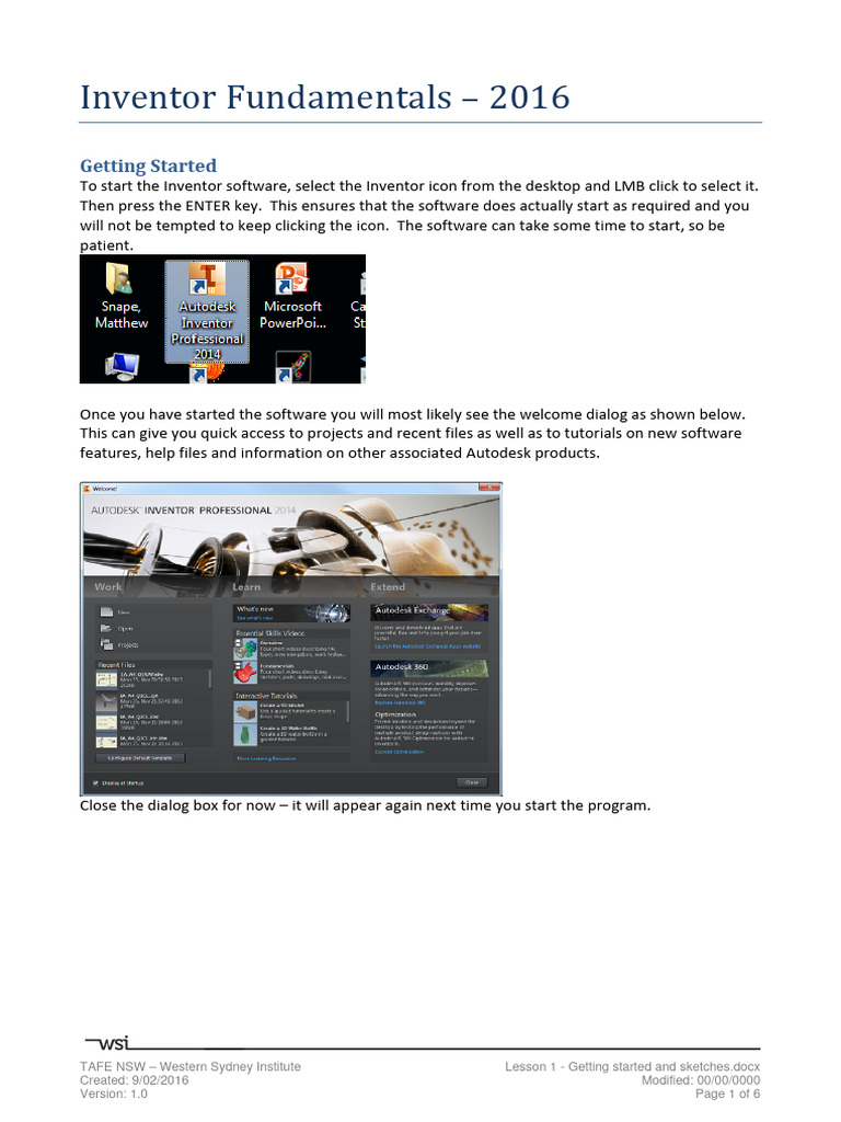 All Lesson Notes Inventor | PDF | Tangent | Extrusion