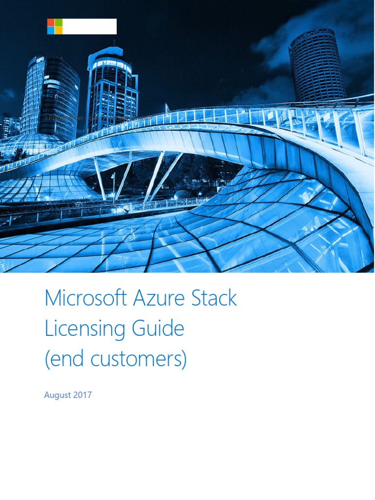 Microsoft Azure Stack Licensing Guide End Customers en US | PDF ...