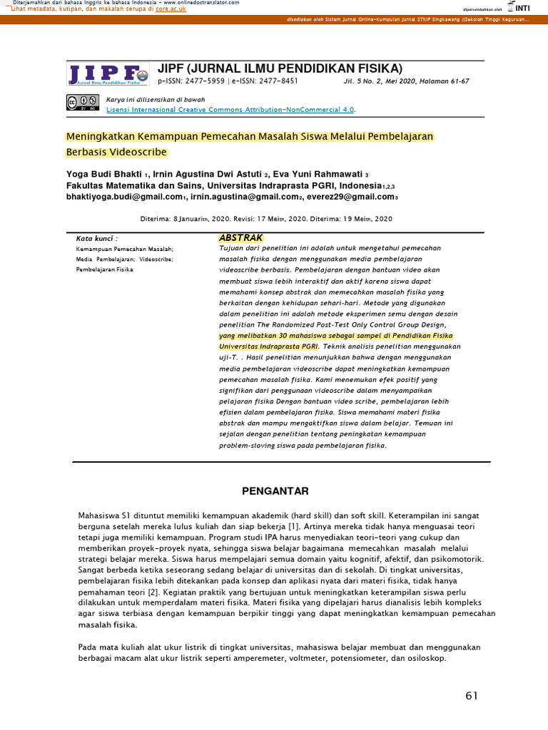 Kelebihan Dan Kekurangan Jurnal UAS | PDF