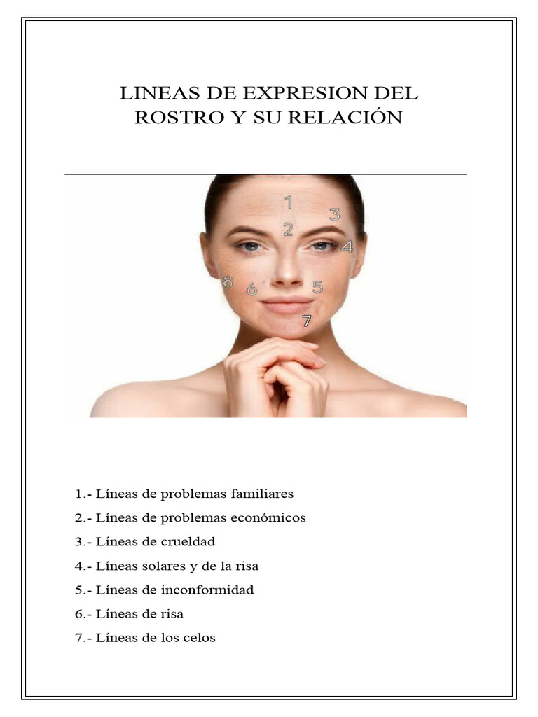 Lineas de Expresion Del Rostro y Su Relación | PDF