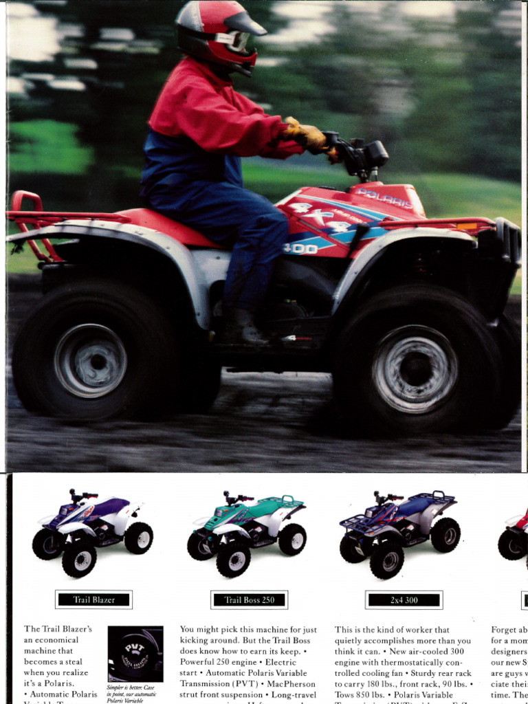 Polaris ATVs Brochure 1994 | PDF
