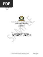 4561 Mathematics UNEB Sample Paper New Curriculum 2024 Plus Scoring ...