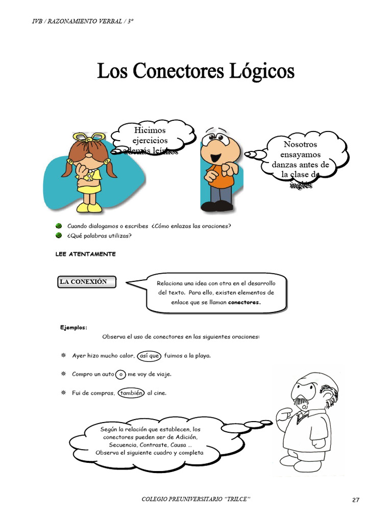 Los Conectores Lógicos I | PDF | Percepción
