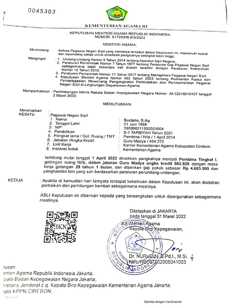 SK 4B Pak Haji Sucipto | PDF