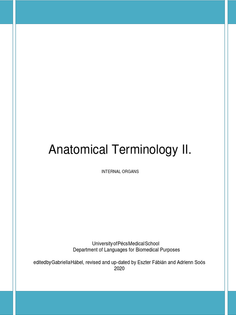 Anatomical Terminology 2 | PDF | Human Tooth | Tongue