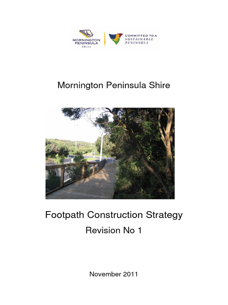 Footpath Construction Strategy Review No1 | PDF | Trail | Road