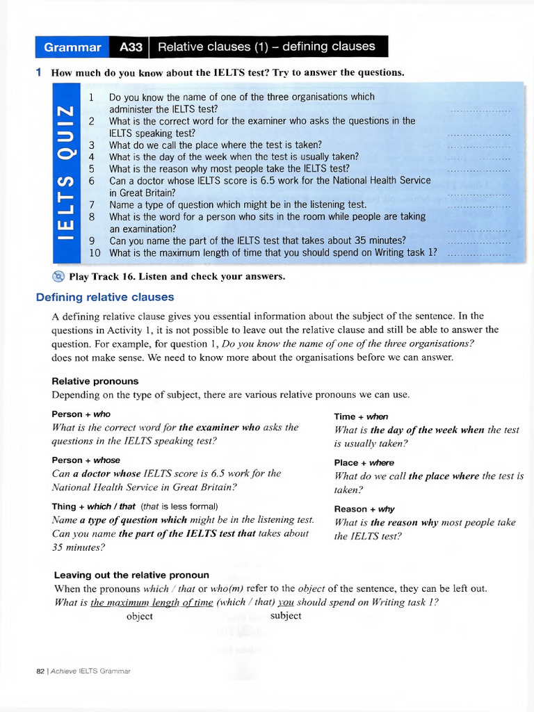 Relative Clauses | PDF | Charles Darwin | Question