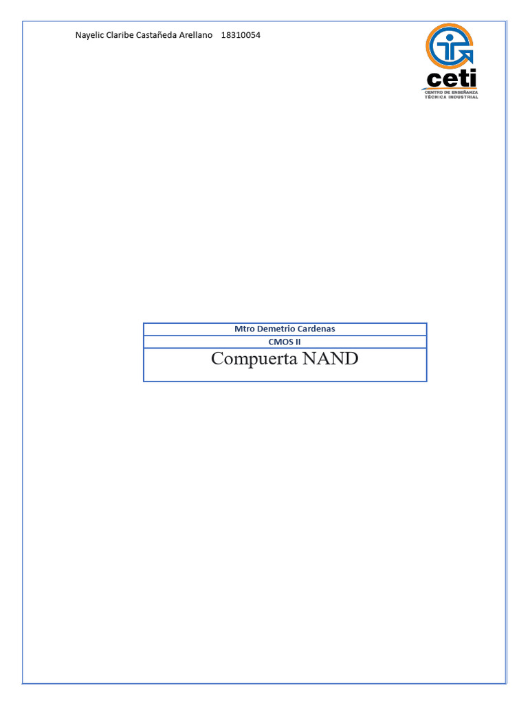 Compuerta NAND | PDF