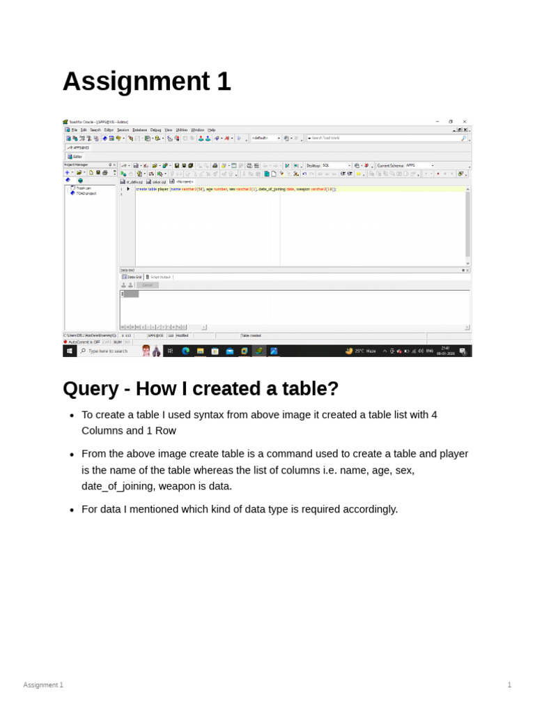 SQL Table Management Guide | PDF | Table (Database) | Data Management
