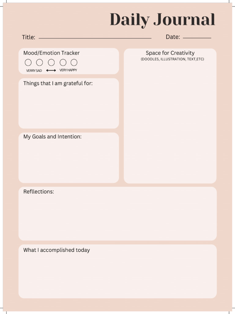 My Daily Journal | PDF