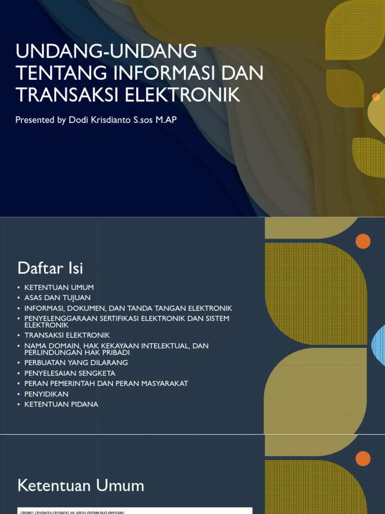 Undang Undang Transaksi Elektronik Pdf