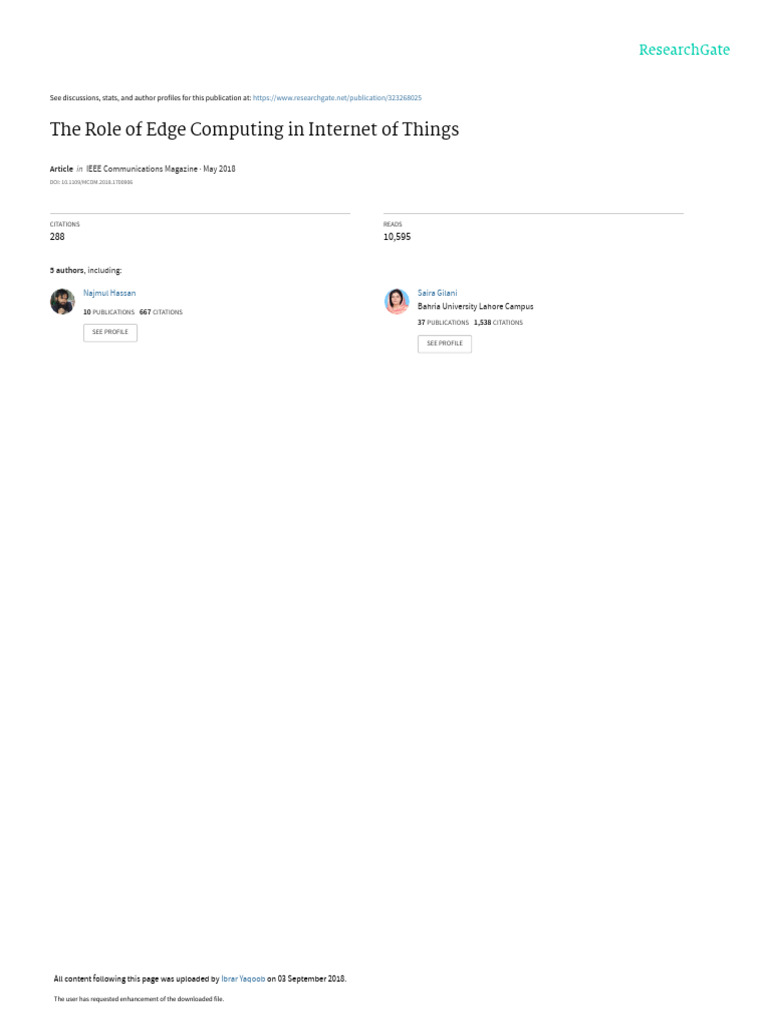Edge Computing's Impact on IoT | PDF | Internet Of Things | Computer ...