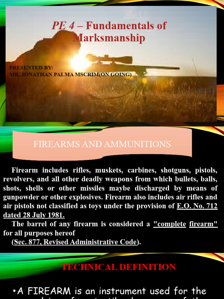 Markmanship and Combat Shooting | PDF | Firearms | Gun Barrel