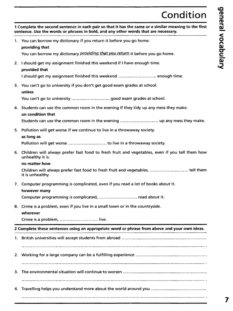 Conditionals Usage | PDF | Linguistics | Lexicology