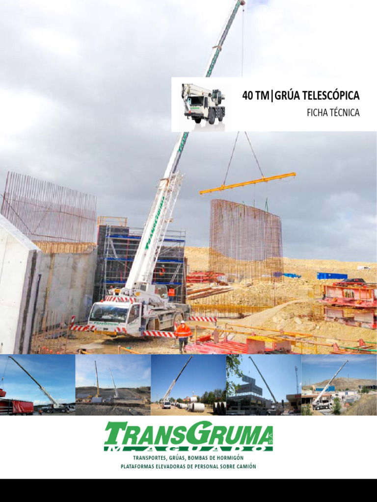 Ficha Tecnica Grua Telescopica 40tm | PDF