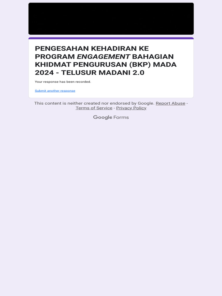 Pengesahan Kehadiran Ke Program Engagement Bahagian Khidmat Pengurusan (BKP) Mada 2024 - Telusur ...