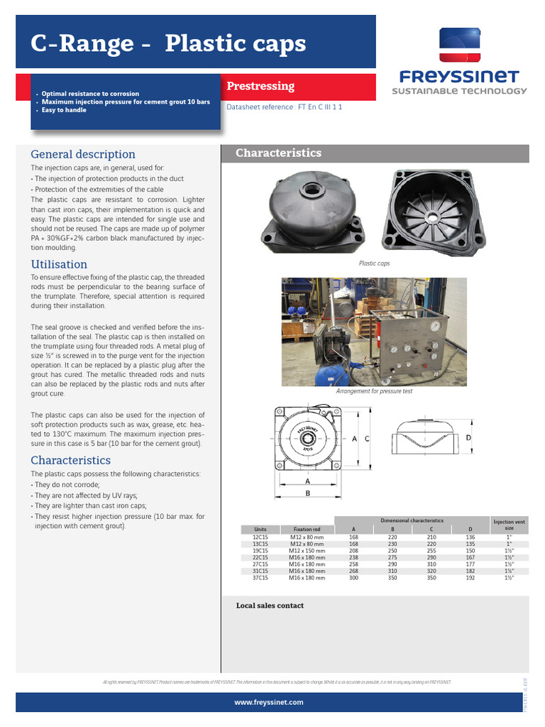 Technical Datasheet Plastic Caps | PDF | Corrosion | Electrical Connector