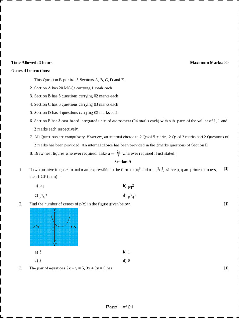 10th Cbse Maths Phase 4 Paper 09012024 - ANSKEY | PDF | Circle | Area