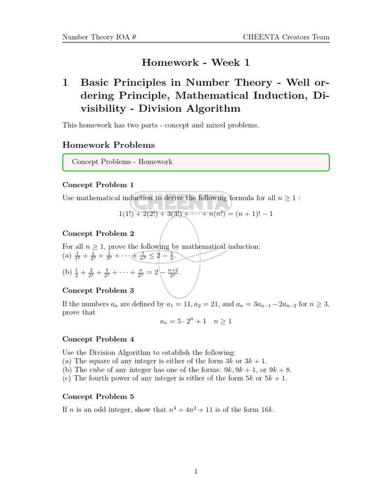 Basic Principles in Number Theory - Well Ordering Principle ... Basic Principles in Number Theory - Well Ordering Principle ...