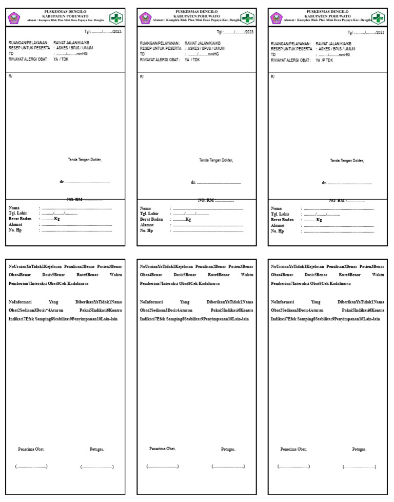 Kartu Resep 2021 | PDF