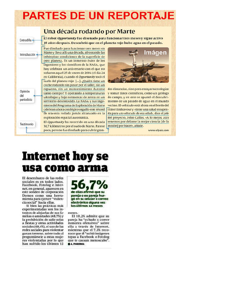 Ejemplos de Reportajes | PDF