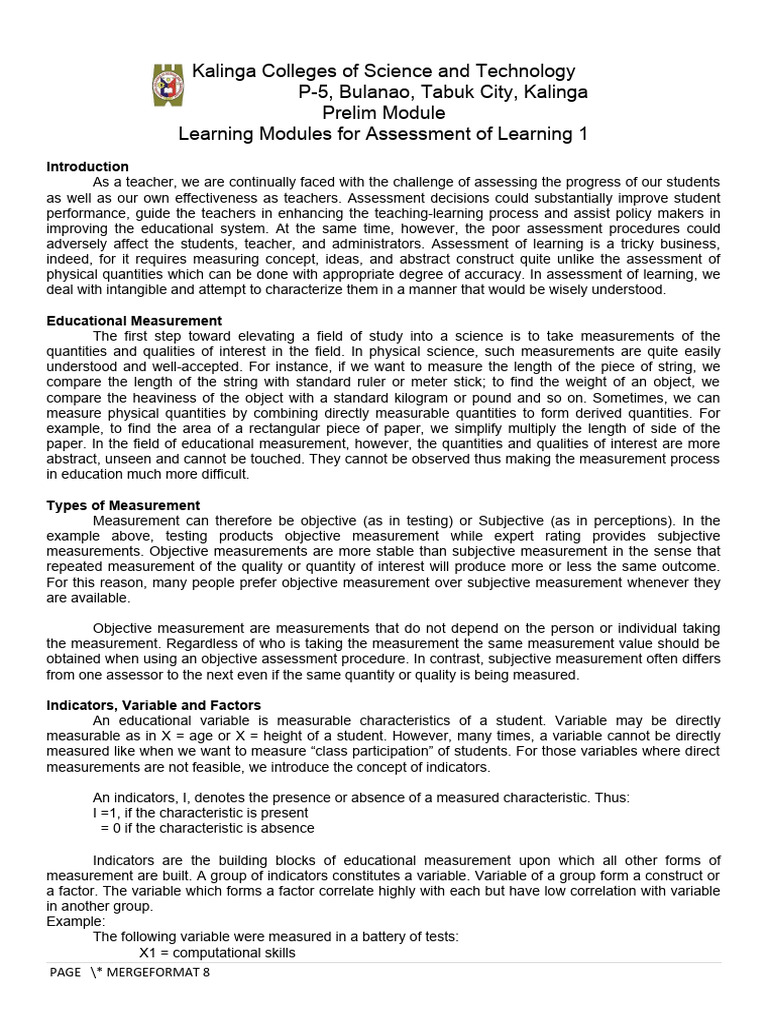 Educ 6 Prelim Midterm | PDF | Educational Assessment | Evaluation