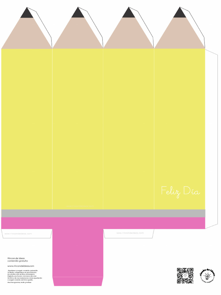 Caja Forma de Lápiz | PDF