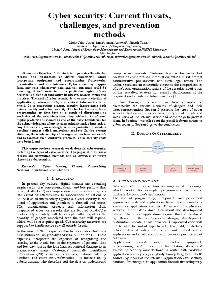 Cyber Security | PDF | Security | Computer Security