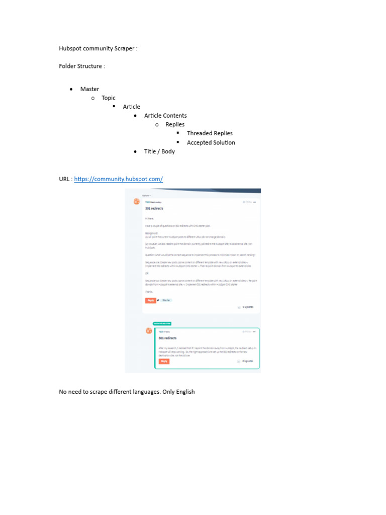 HubSpot Community Scraper Guide | PDF