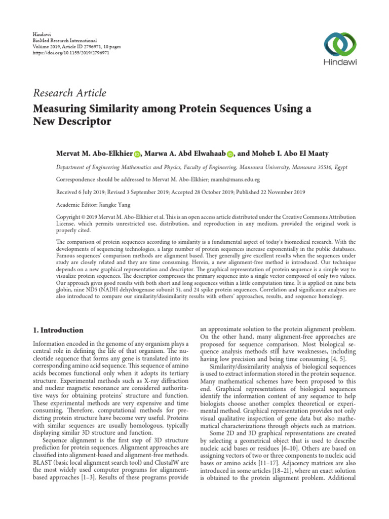 Measuring Similarity | PDF | Sequence Alignment | Biomolecular Structure