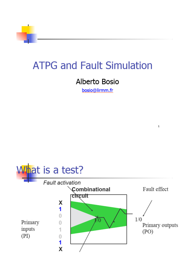 ATPG and Fault Simulation Overview | PDF | Logic Gate | Electronics
