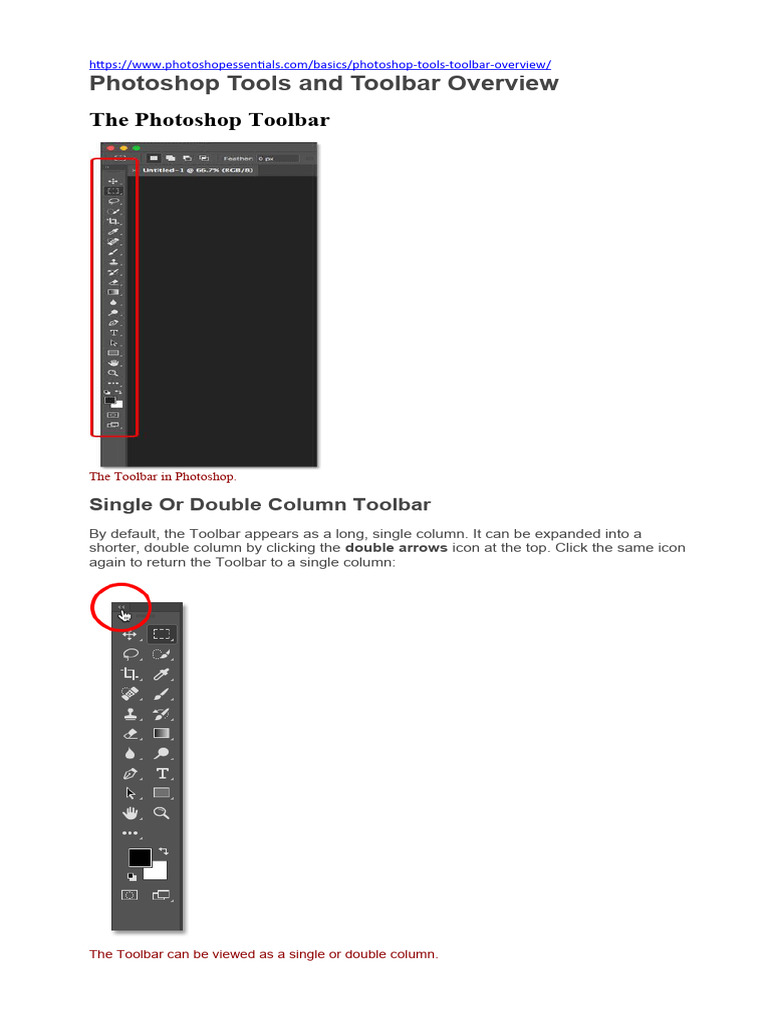 Photoshop Tools and Toolbar Overview | PDF | Adobe Photoshop | Image ...