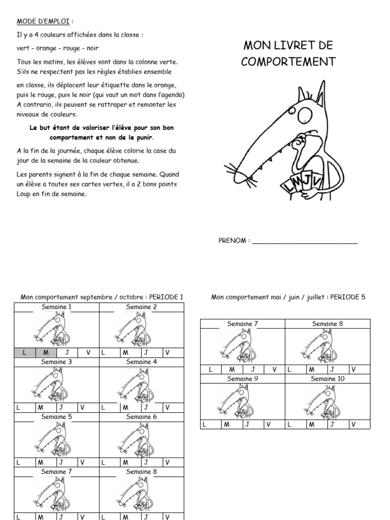Comportement Loup Fiche | PDF | Graphisme | Techniques artistiques