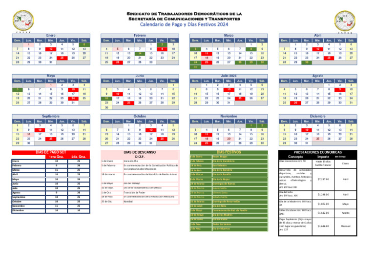 Calendario 2024 | PDF | Calendario | Observancias