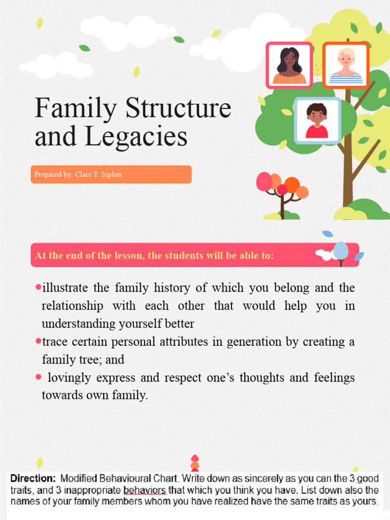Family Structures and Legacies M-4 | PDF | Family | Traditions