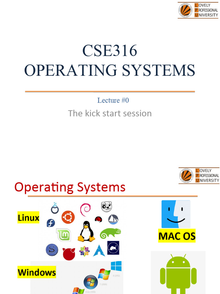 ZERO Lecture CSE316newa | PDF | Scheduling (Computing) | Process (Computing)