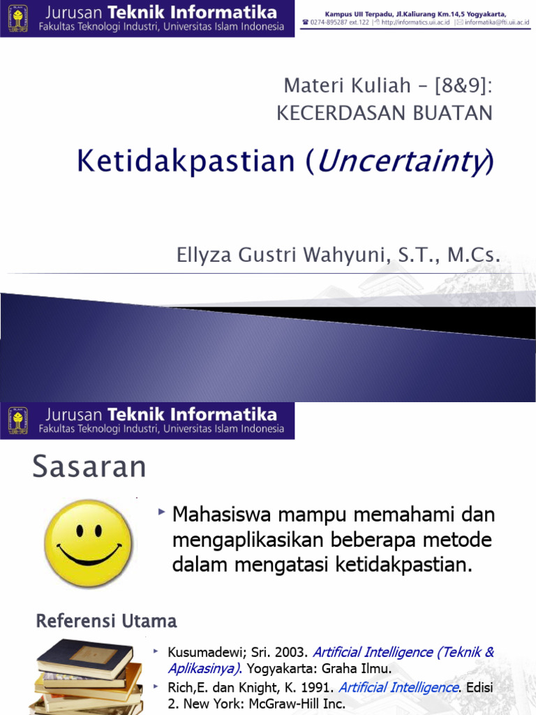 Pertemuan 8-9 Ketidakpastian | PDF
