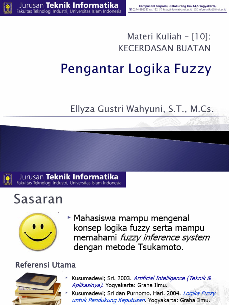 Pertemuan 10 Pengantar Logika Fuzzy | PDF