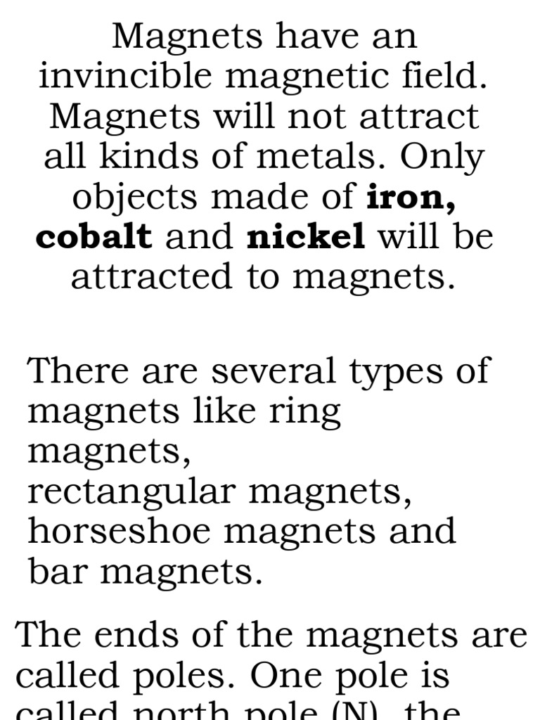 Magnetic Force Grdae 4 | PDF | Magnet | Force