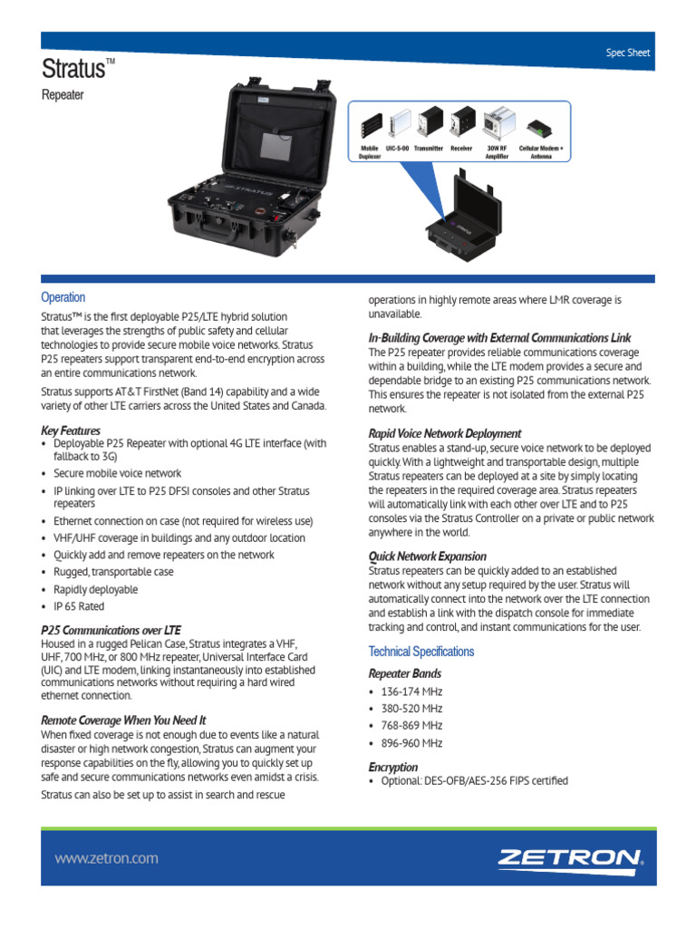 005-1494-01 - Stratus Spec Sheet | PDF | Computer Network | Lte ...