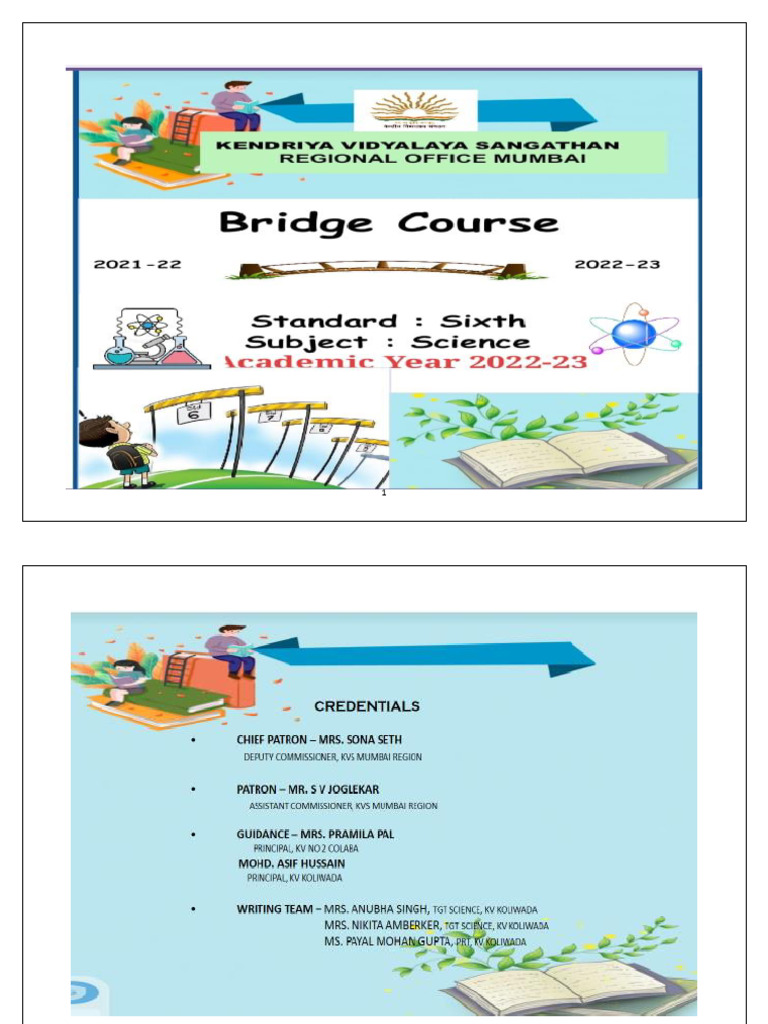 Bridge Course Grade 6 | PDF | Foods | Seed