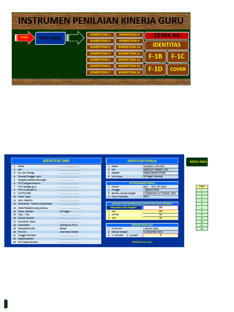 Aplikasi Instrumen PKG 2023 | PDF