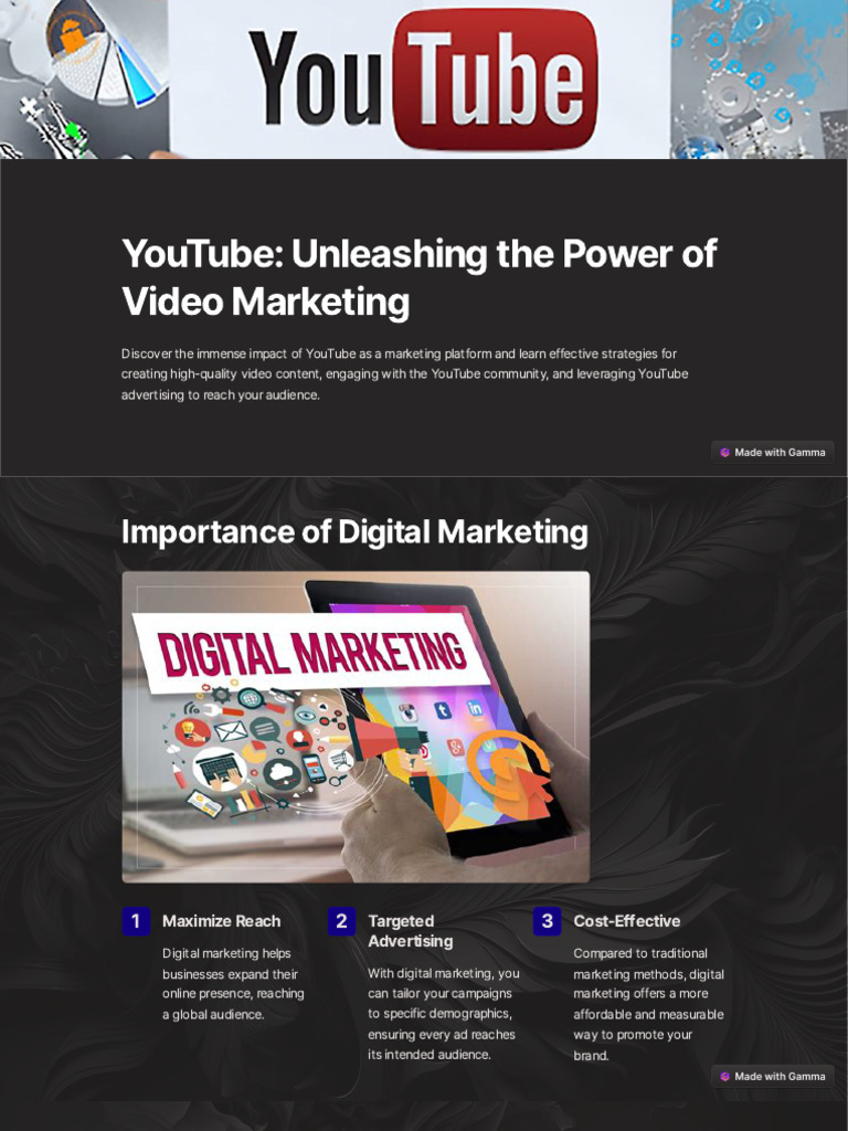 YouTube Unleashing The Power of Video Marketing | PDF | You Tube ...